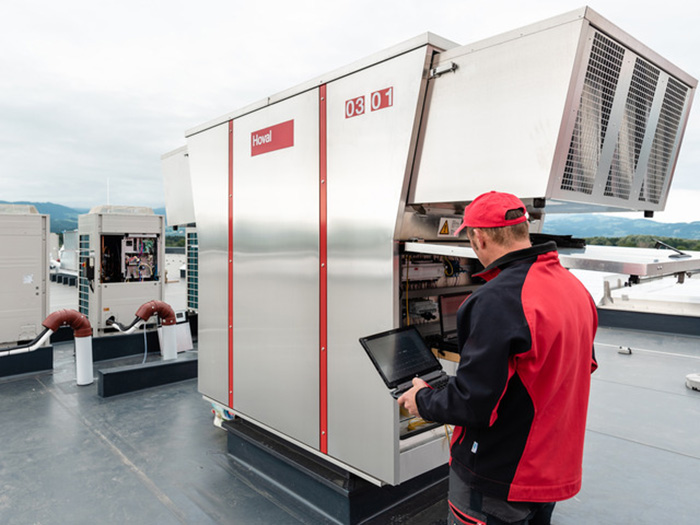 Покривни климатични апарати с термопомпа на Hoval - оптимално решение ...